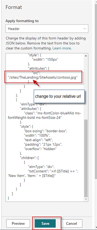 Adding Header To Sharepoint List Form